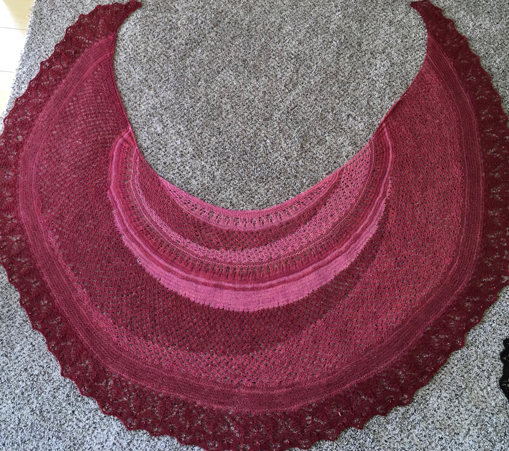 Symmetrical Asymmetry Shawl Pattern – Fiberlady